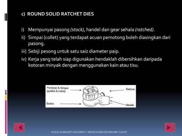 Perpaipan (laksanakan penyambungan paip dan injap) | PPTX