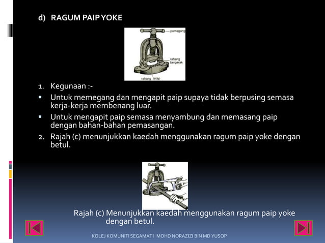 Perpaipan (laksanakan penyambungan paip dan injap) | PPTX