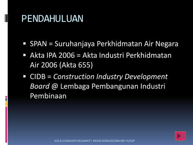 Perpaipan (laksanakan penyambungan paip dan injap) | PPTX