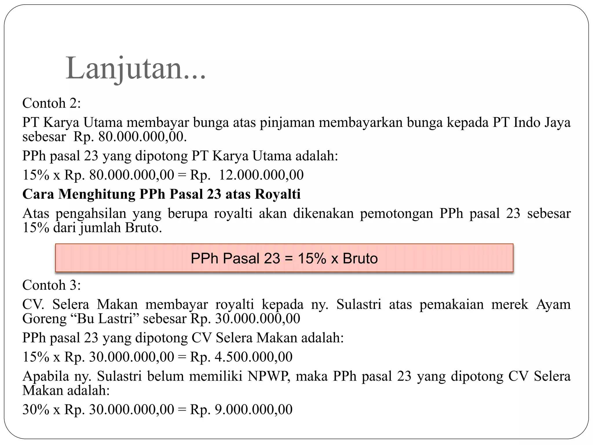 Perpajakan PPh Pasal 23 dan 24 | PPTX