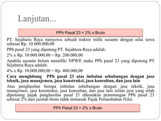 Perpajakan PPh Pasal 23 dan 24 | PPTX
