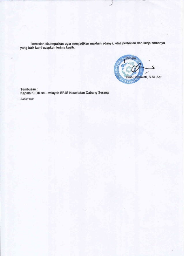 Perpanjangan pks fktp | PDF