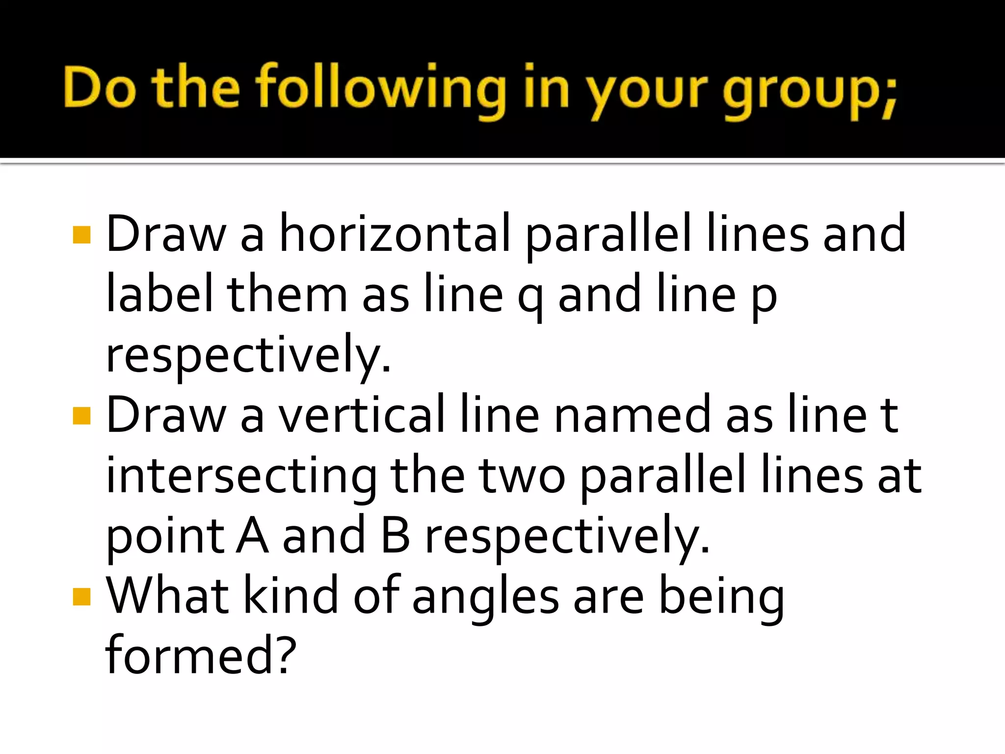Perpendicular parallel lines theorem | PPTX