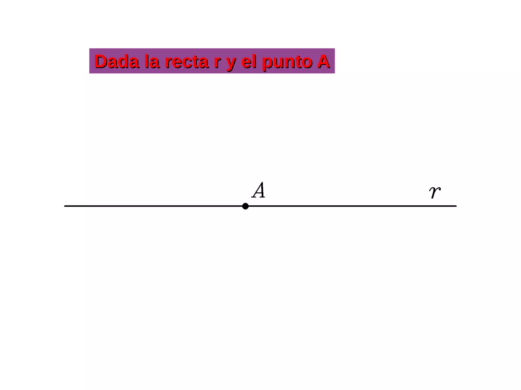 Perpendicular a una recta por un punto de la misma | ODP