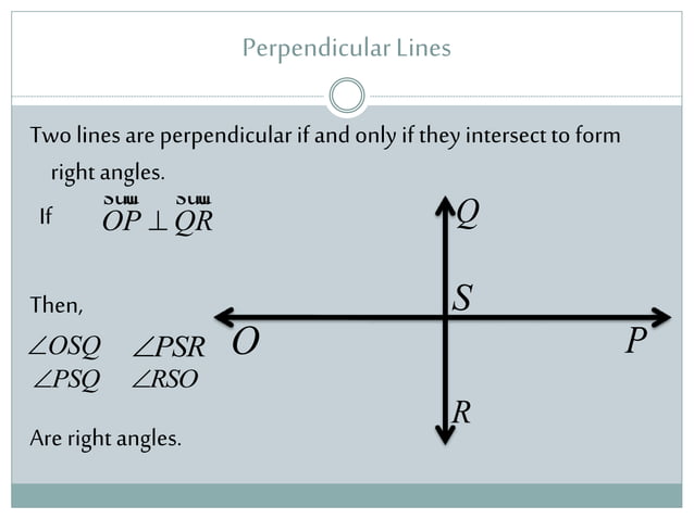Perpendicular lines | PPTX