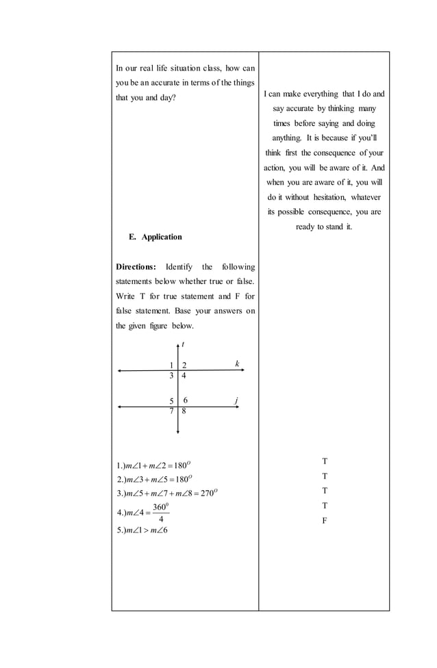 Perpendicular parallel lines theorem lesson plan using 5 as method ...