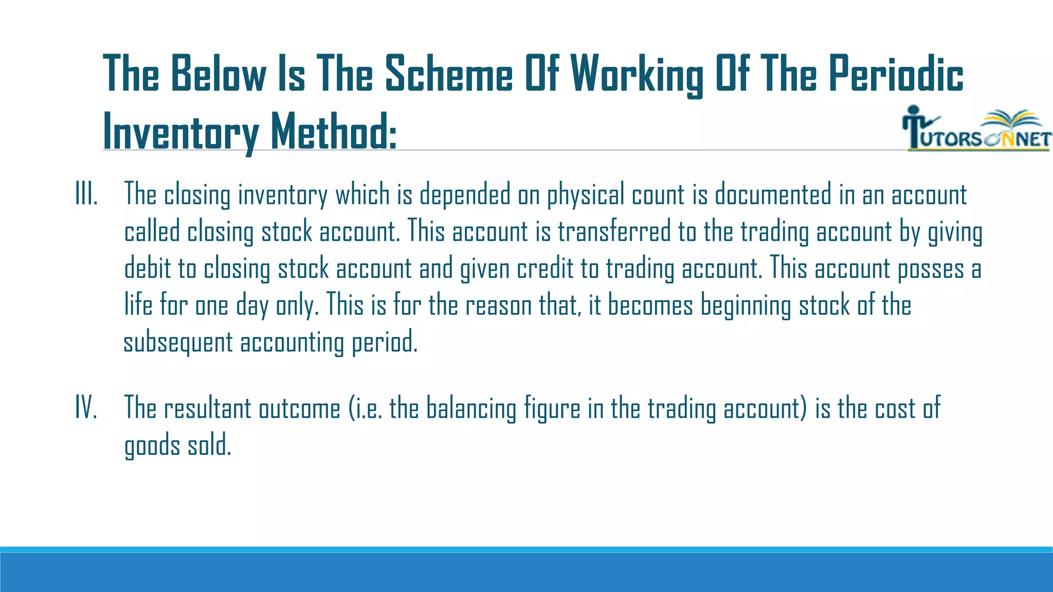 Perpetual and periodic inventory method – inventories perpetual ...
