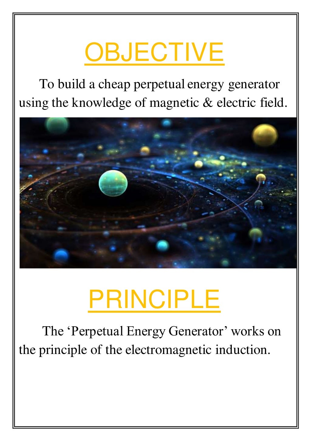 Perpetual Energy Generator