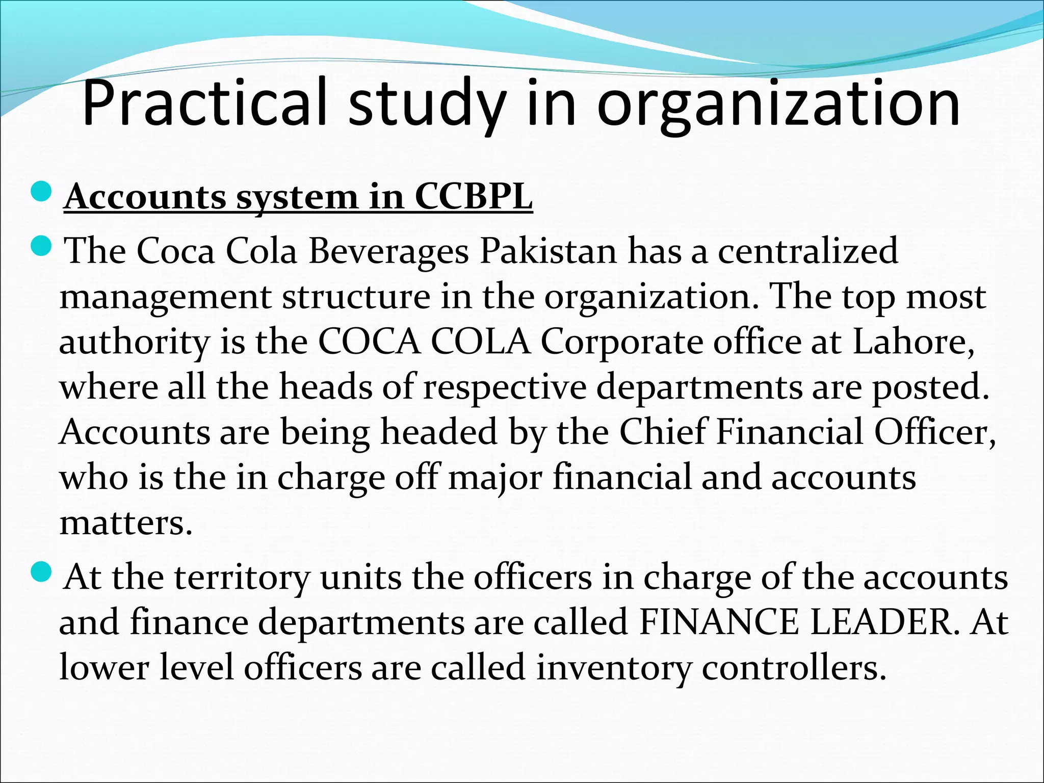 Perpetual inventory system in coca cola | PPT