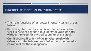 Perpetual inventory system | PPTX
