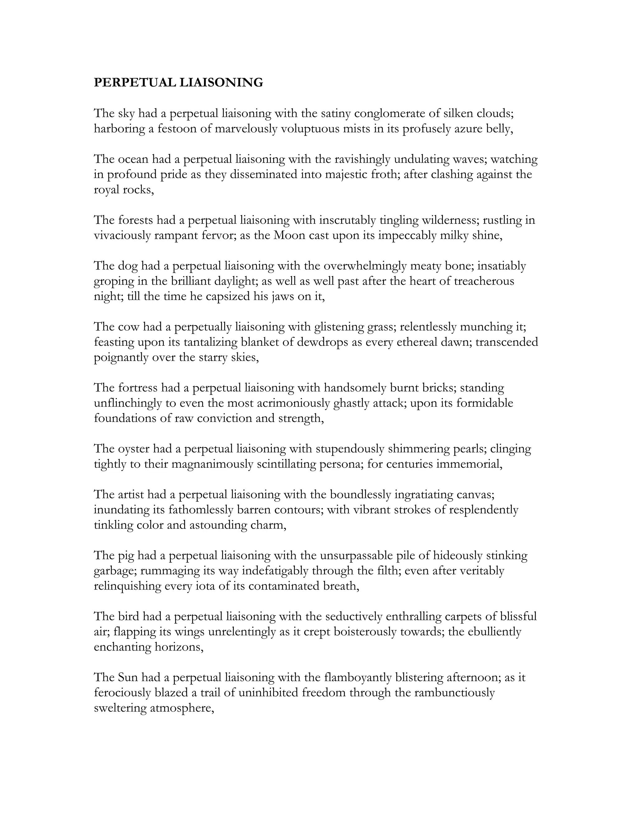 Perpetual Liaisoning | DOC