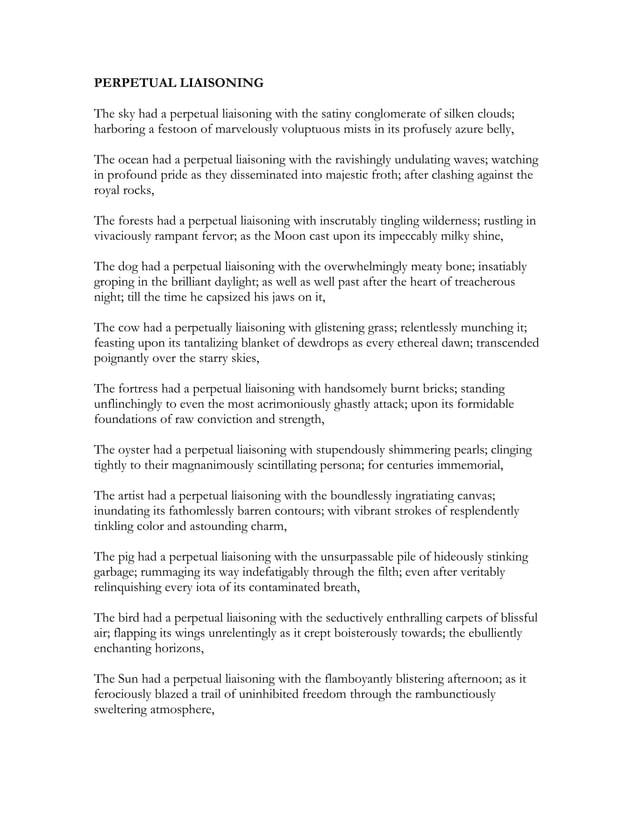 Perpetual Liaisoning | DOC