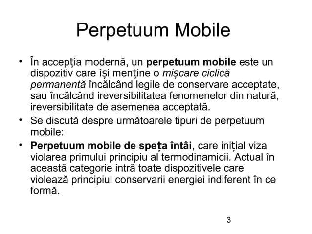 Perpetuum mobile. | PPT