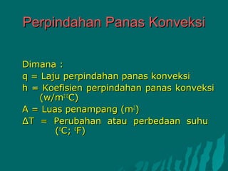 Perpindahan panas bu lidia