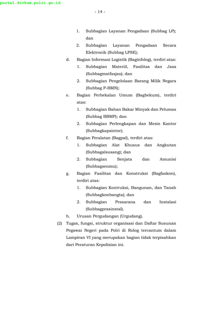 PERPOL NO 14 TH 2018 TTG REVISI PERKAP NO 22 TH 2010 .pdf