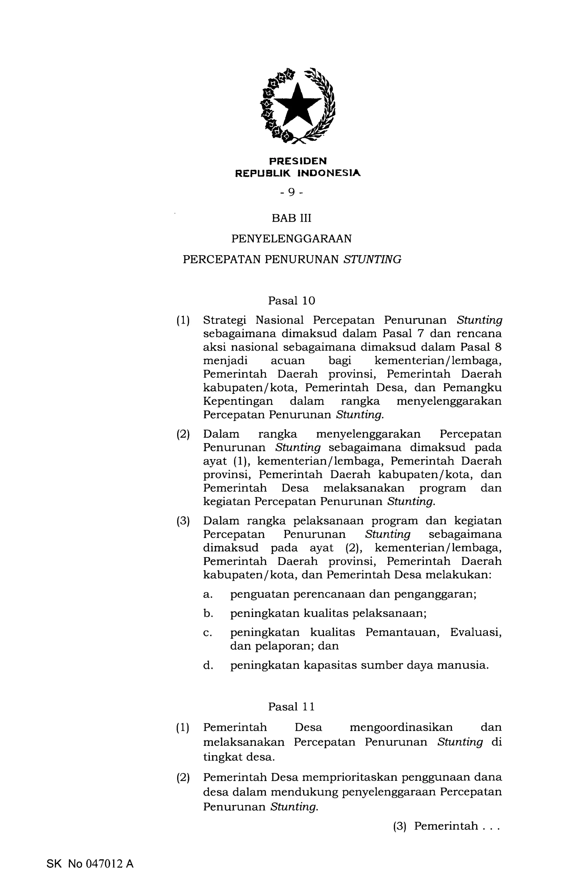 Perpres Nomor 72 Tahun 2021_Tentang Percepatan Penurunan Sunting.pdf | Free Download