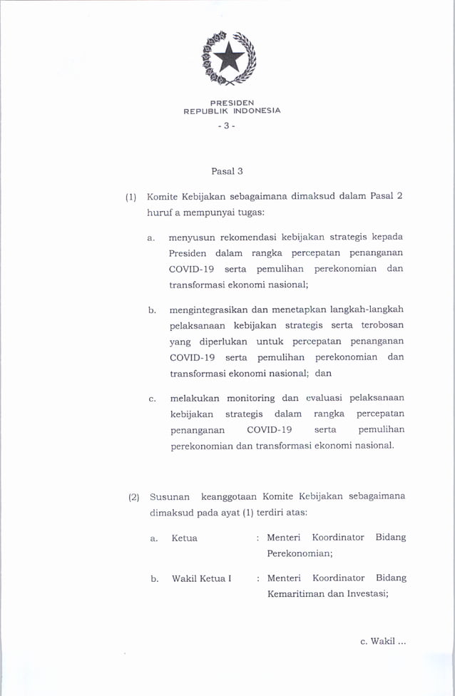 Perpres nomor 82 tahun 2020 (2-5) | PDF