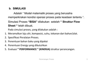 perancangan proses kimia | PPT