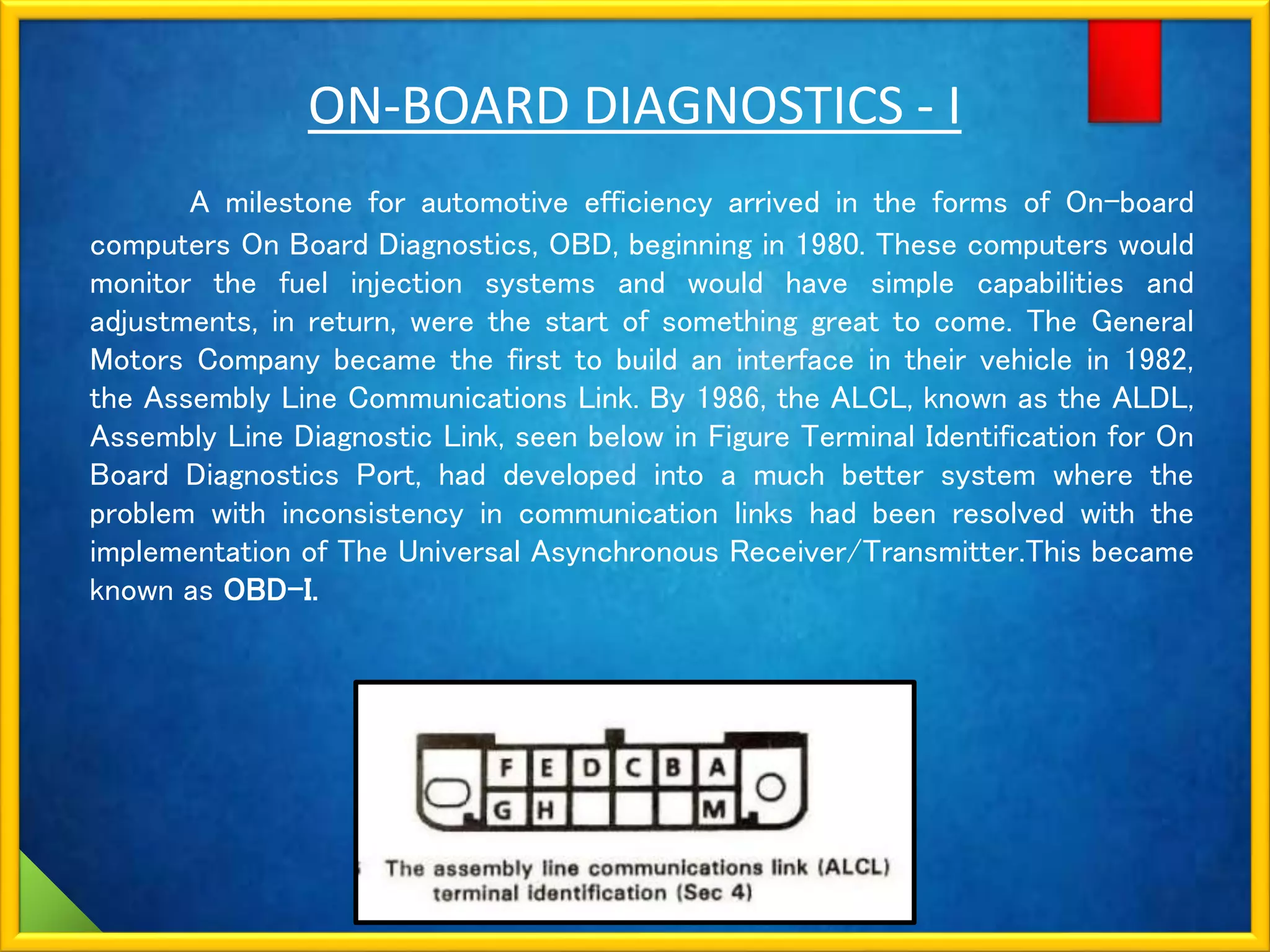 OBD (On Board Diagnostics) | PPT