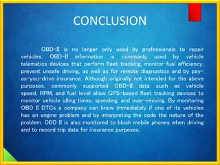 OBD (On Board Diagnostics) | PPT