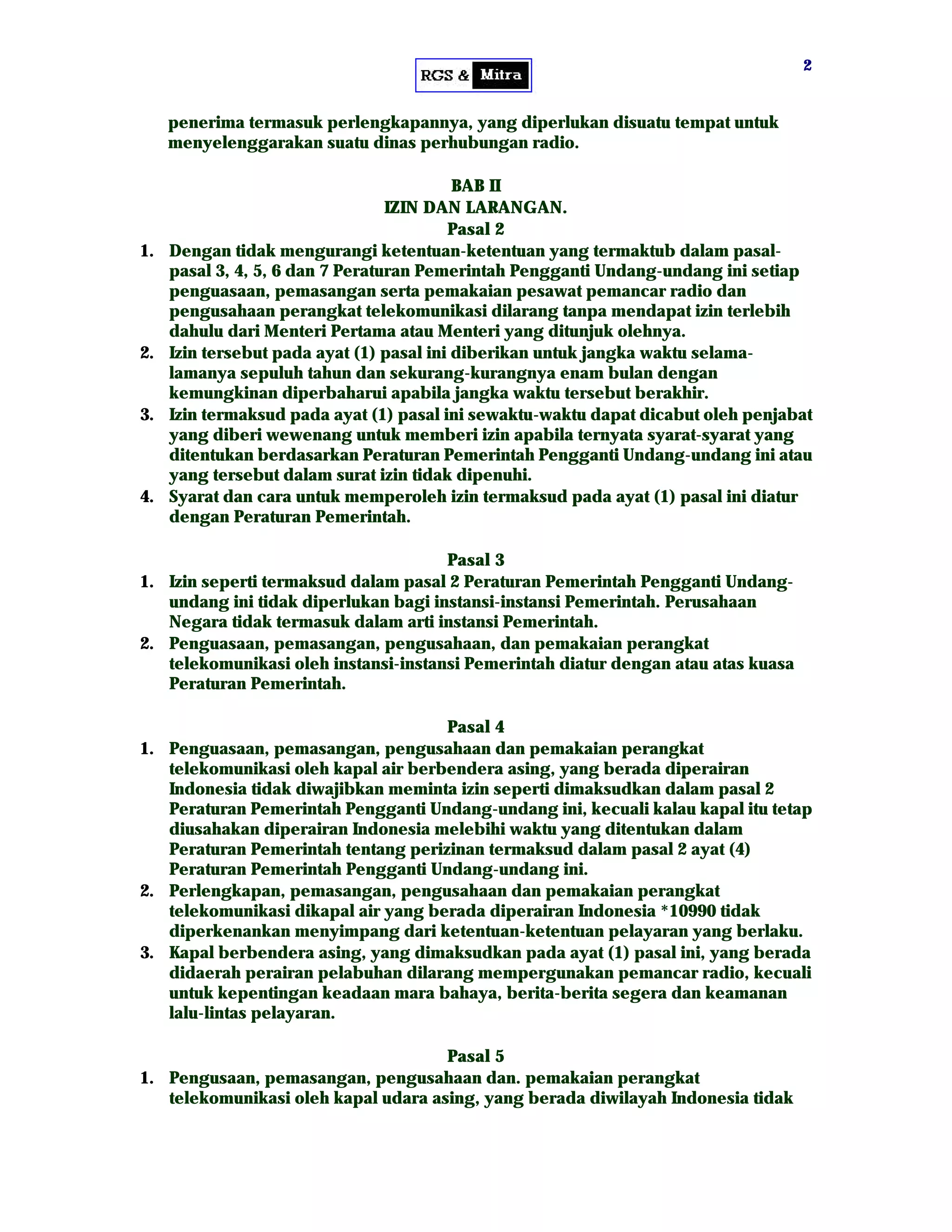 Perpu 06 1963 | PDF