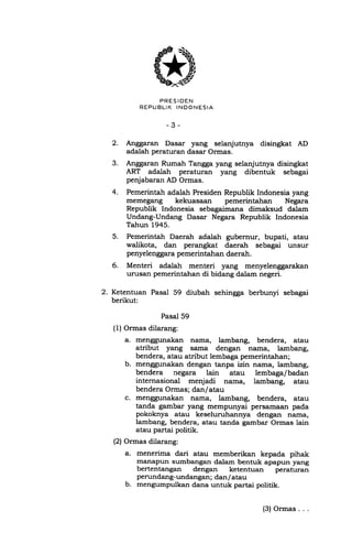 Isi Lengkap UU Ormas | PDF
