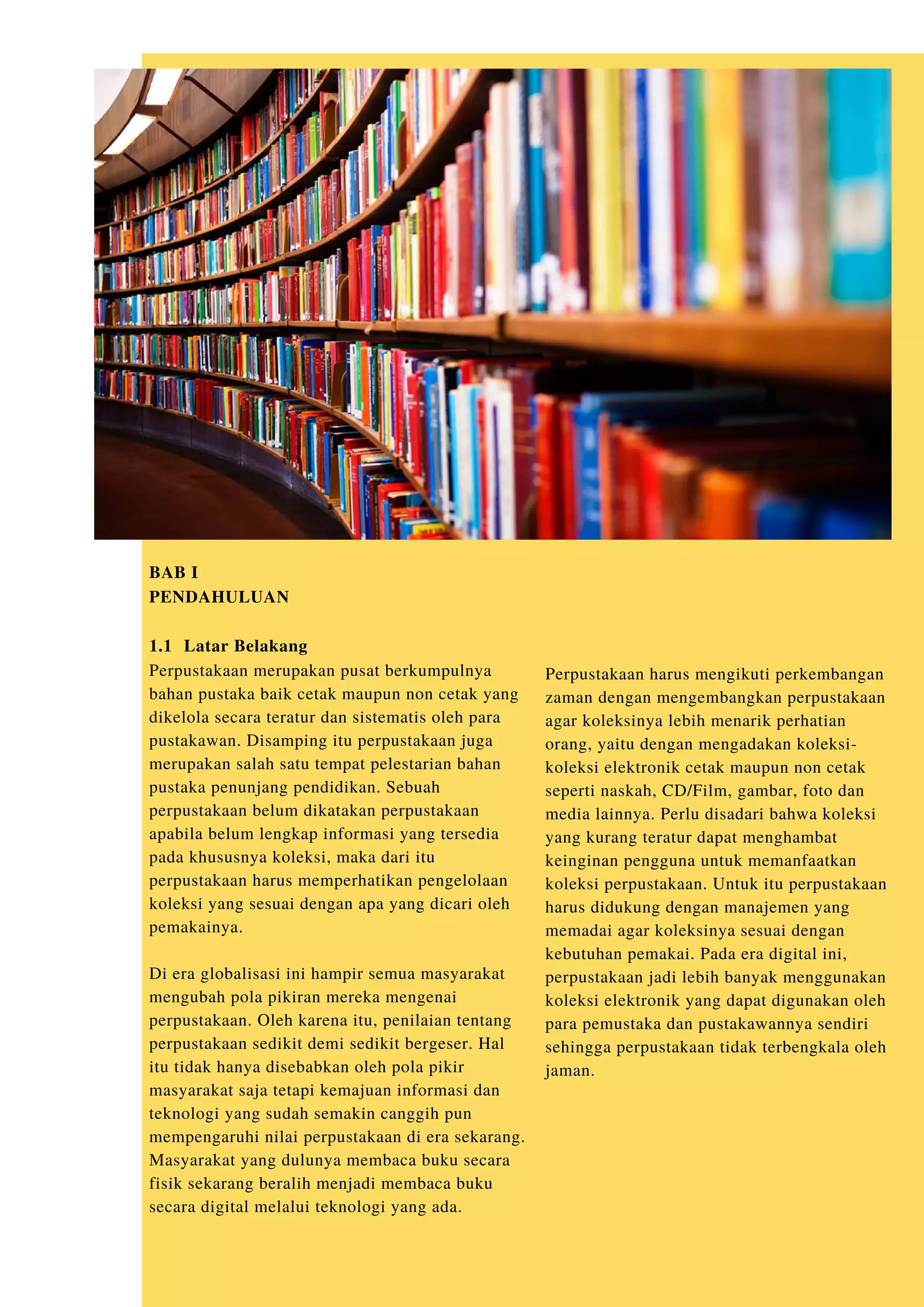 Perpustakaan pusat unpad (laporan) | PDF