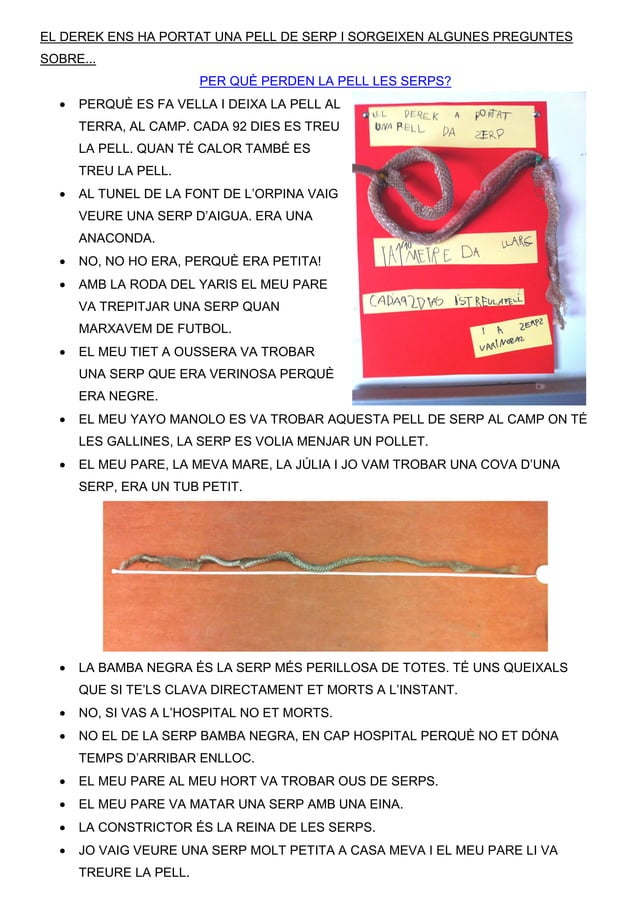 Per què es treuen la pell les serps | PDF