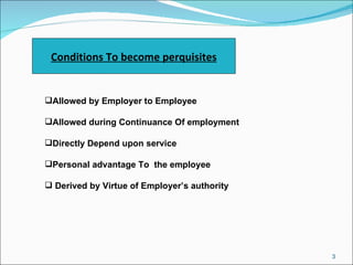 Perquisites | PPT