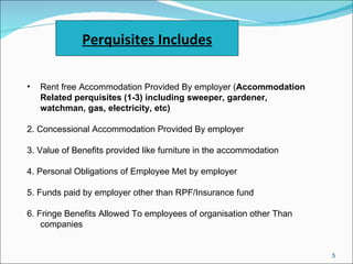 Perquisites | PPT