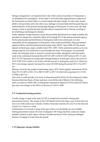 Perrenial challenge of fci | PDF