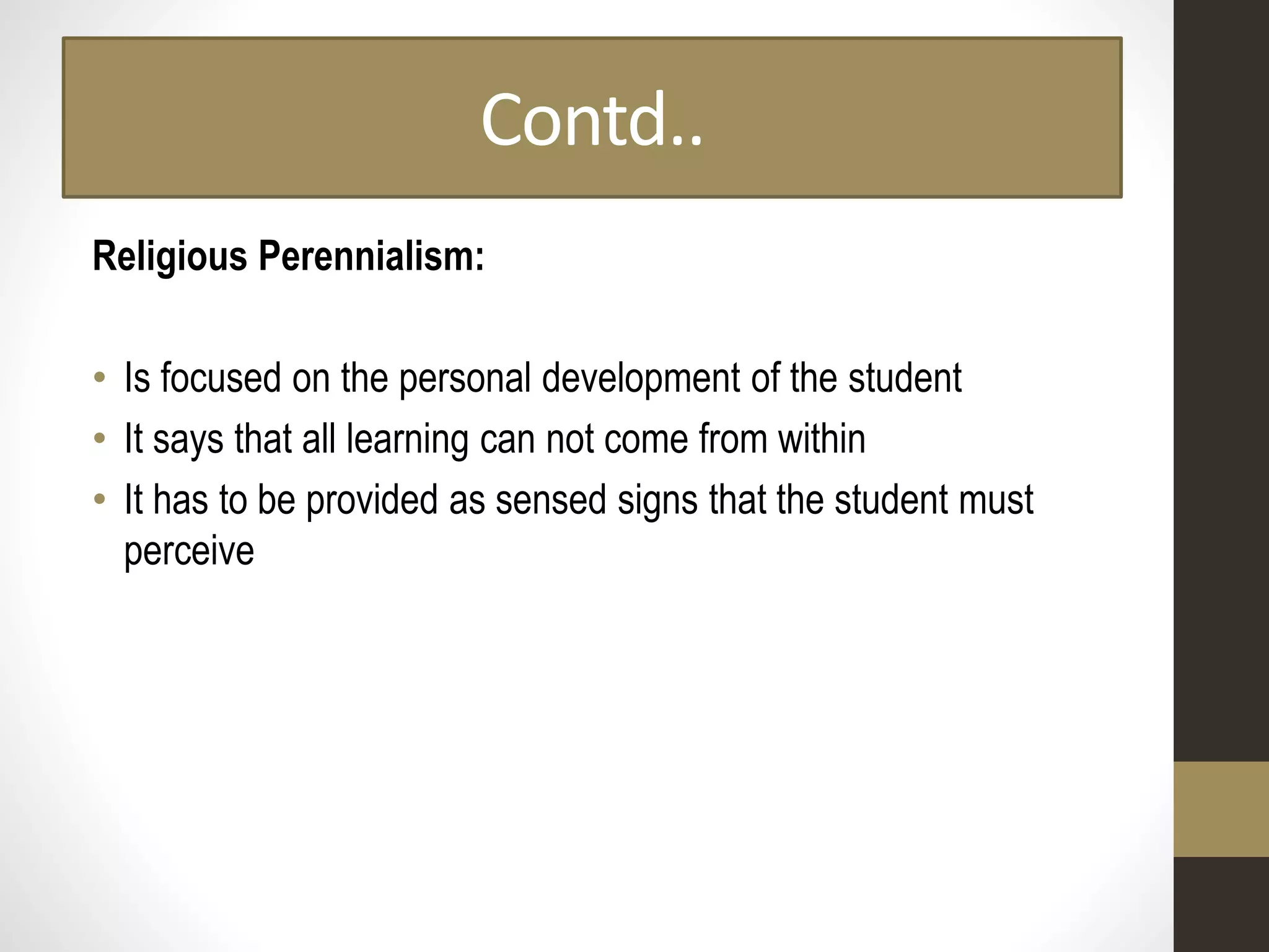 Perrenialism | PPTX
