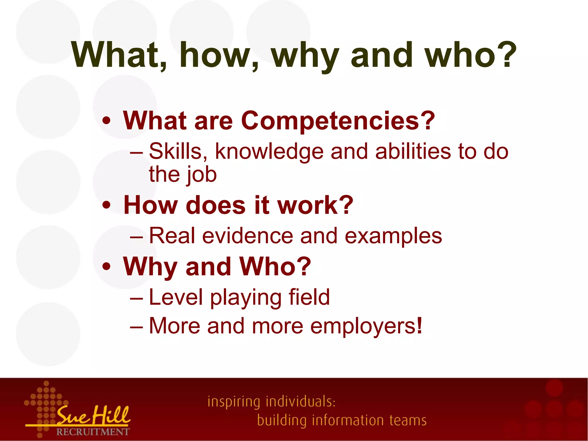 Competency-based interviews | PPT
