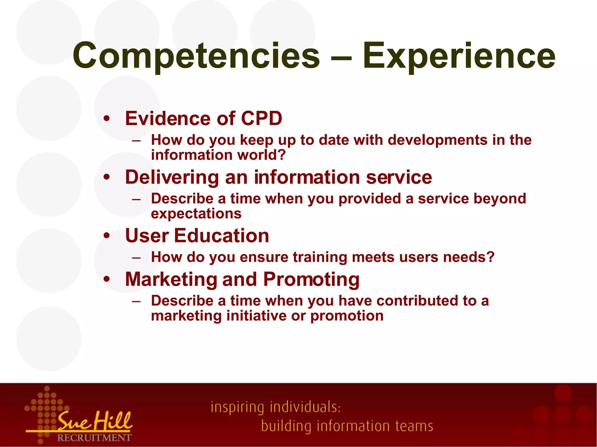 Competency-based interviews | PPT