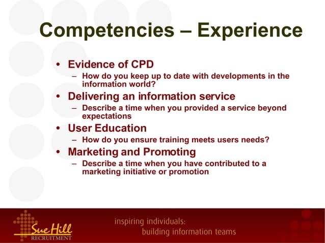Competency-based interviews | PPT
