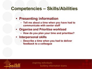 Competency-based interviews | PPT