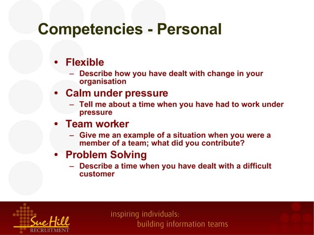 Competency-based interviews | PPT