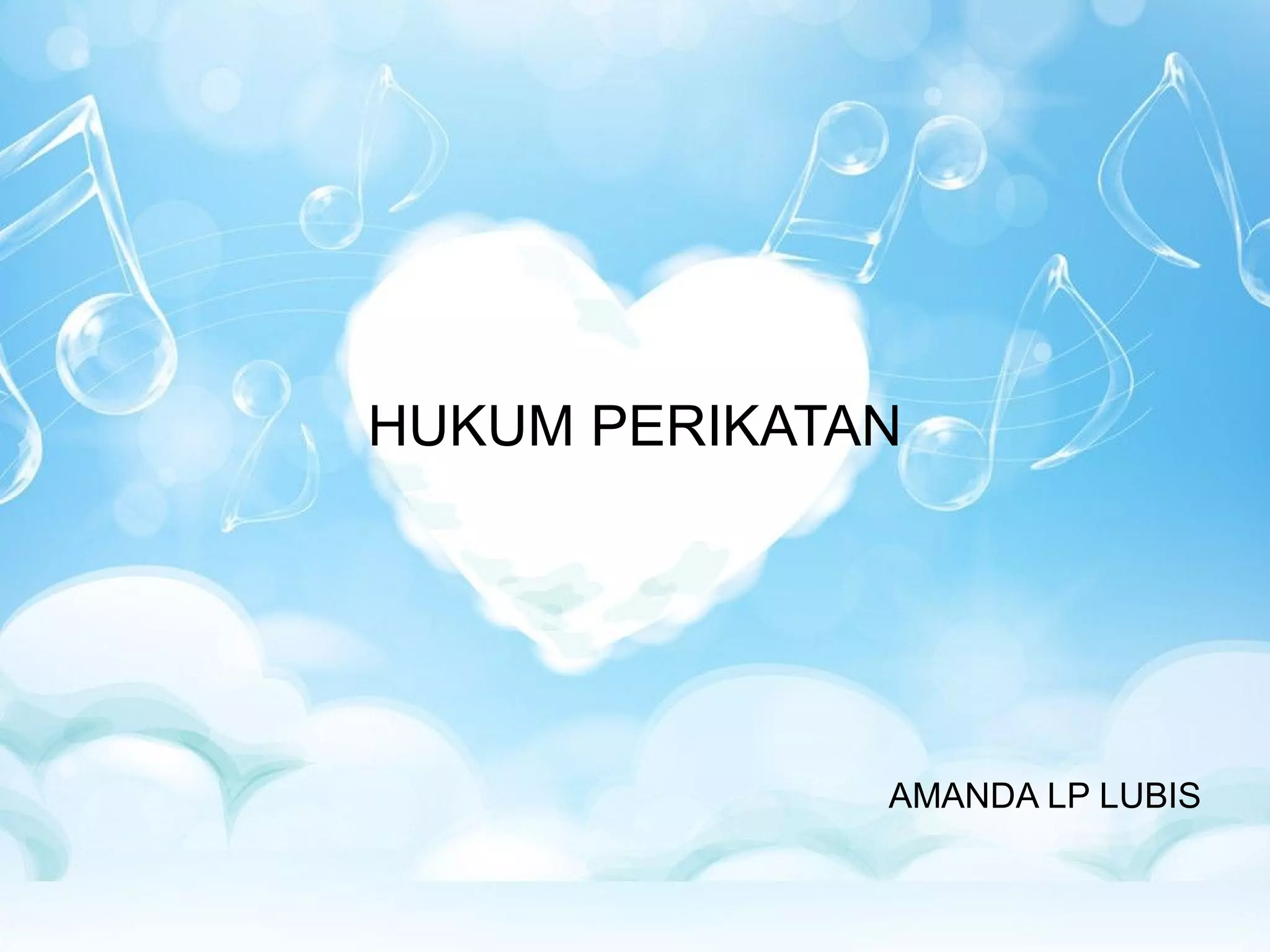 hukum perikatan | PPT