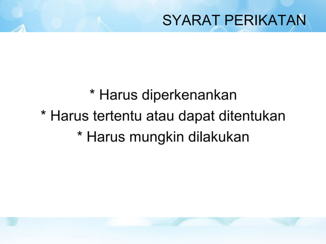 hukum perikatan | PPT