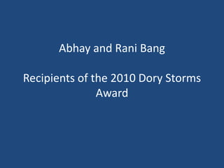 Perry d storms_award-14_sept2010 | PPTX