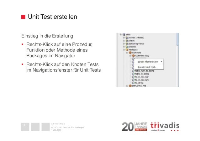 Pl Sql Unit Tests Mit Sql Developer