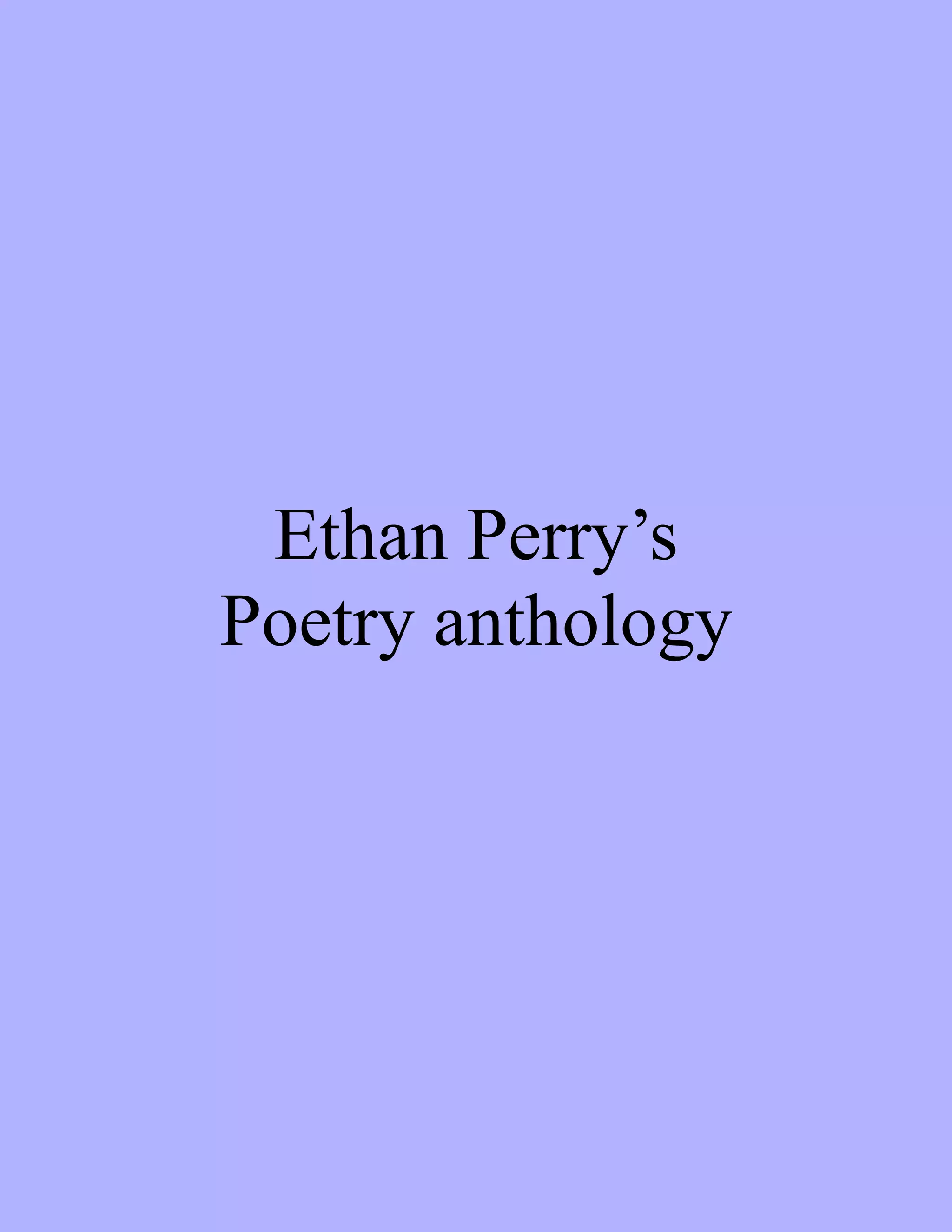 Perry poem anthology | PDF