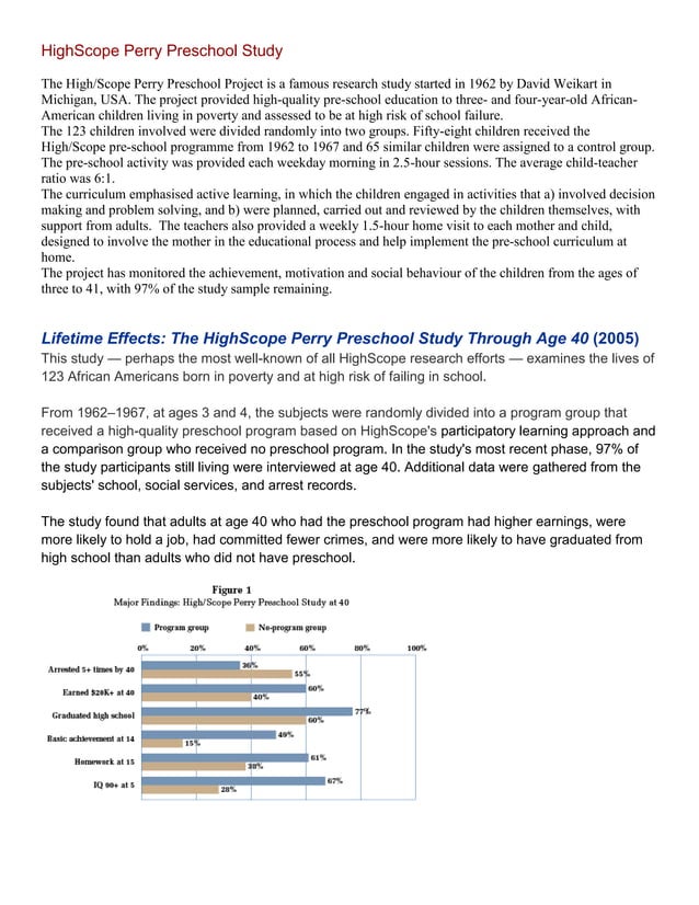 9 Pre-School Perry Project | PDF
