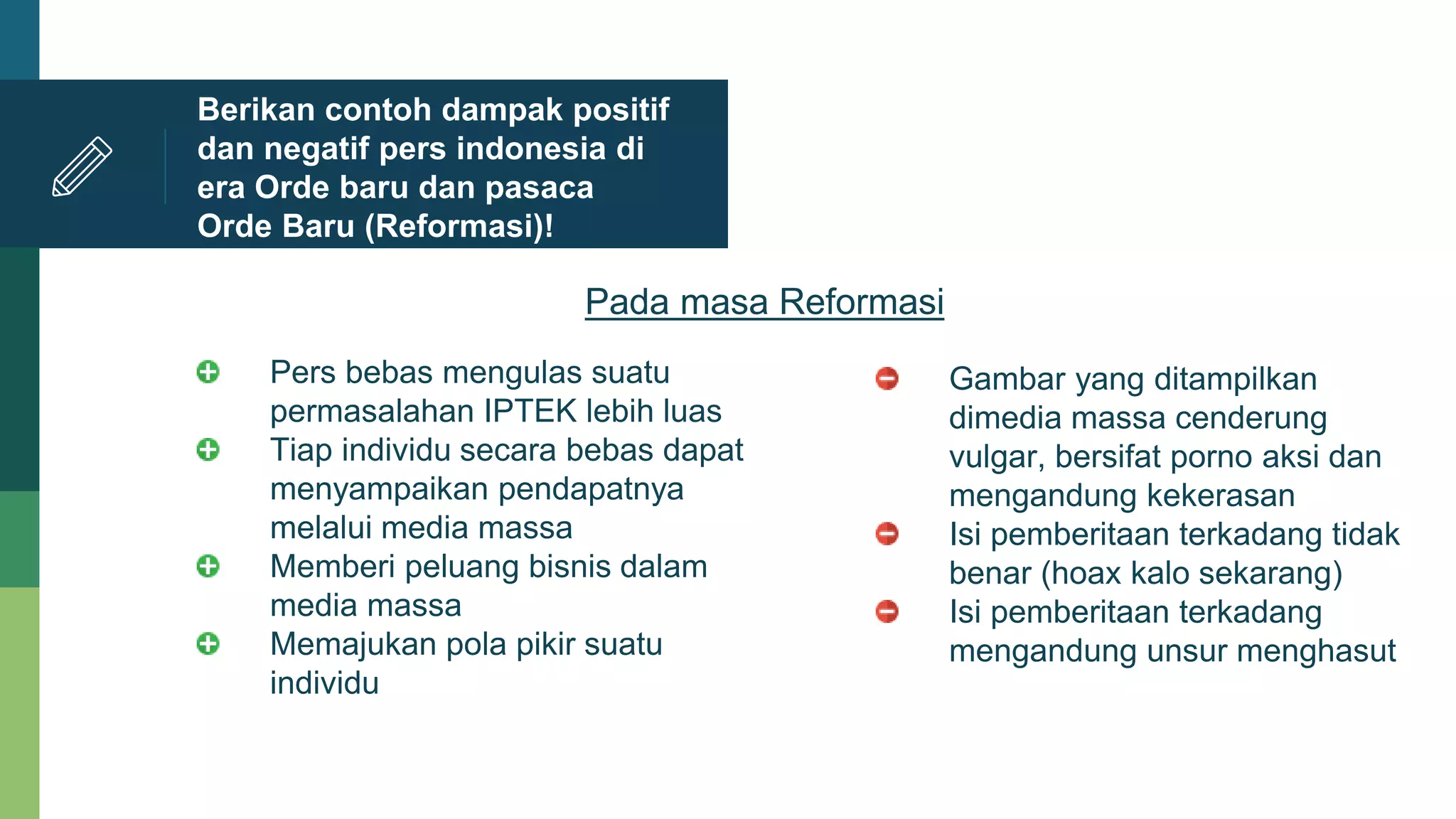 PRESENTASI TENTANG PERANAN PERS | PPTX