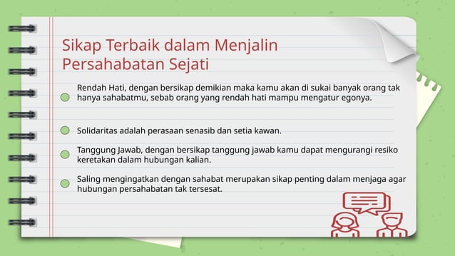 membina persahabatan yang sejati di sekolah | PPTX