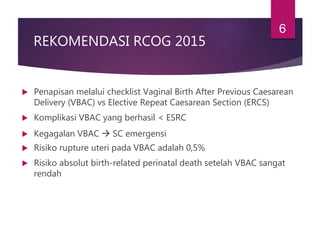Persalinan dengan bekas sc | PPTX