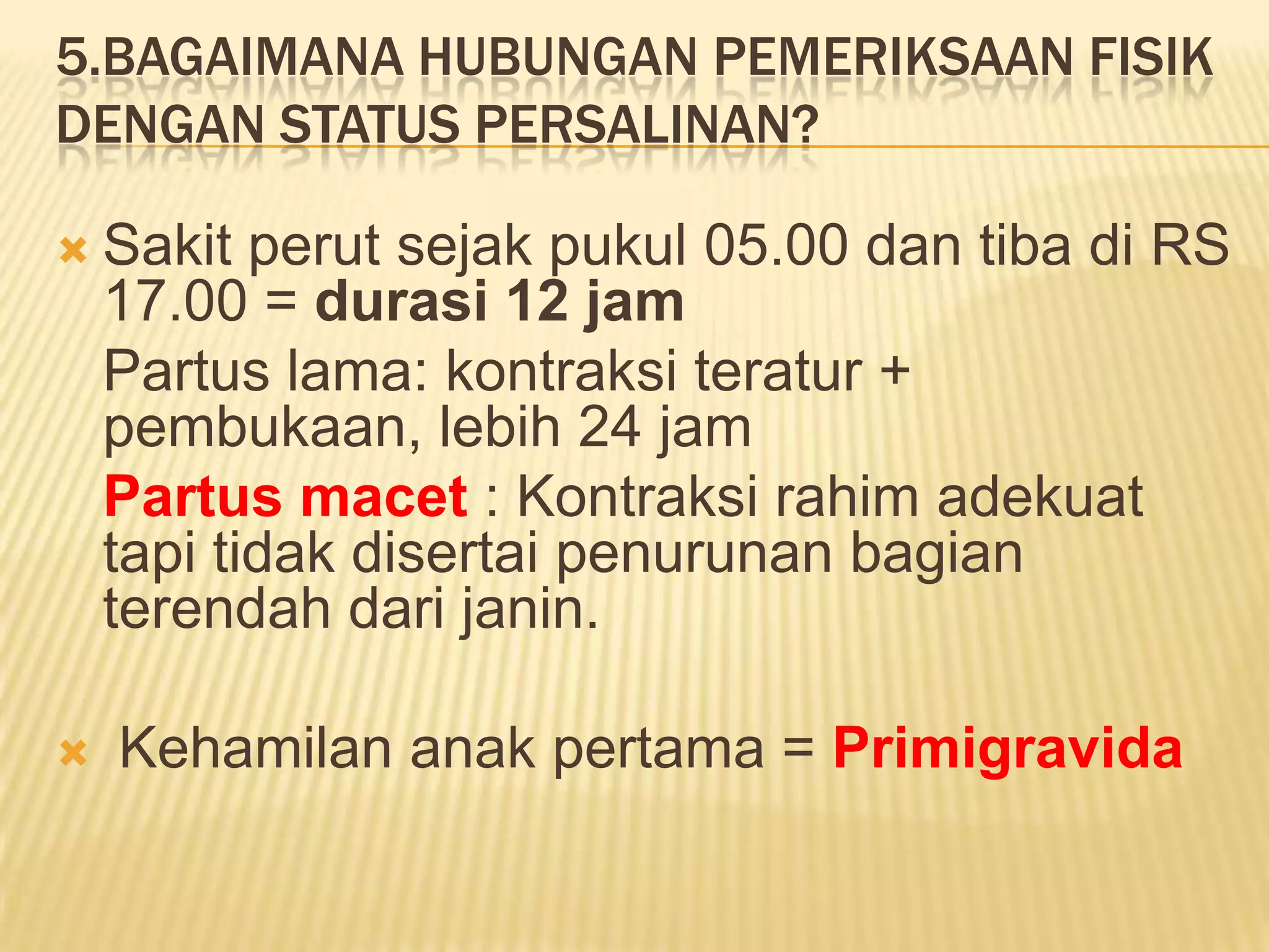 Persalinan macet Reproduksi | PPTX