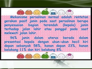 Persalinan Normal oleh Rosyida Khusna | PPTX