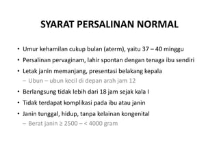 Persalinan Normal | PPTX