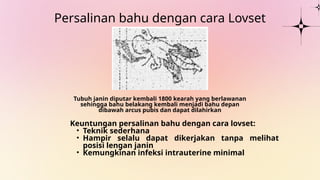 penatalaksanaan kegawatdaruratan Persalinan Sungsang dan distocia Bahu ...